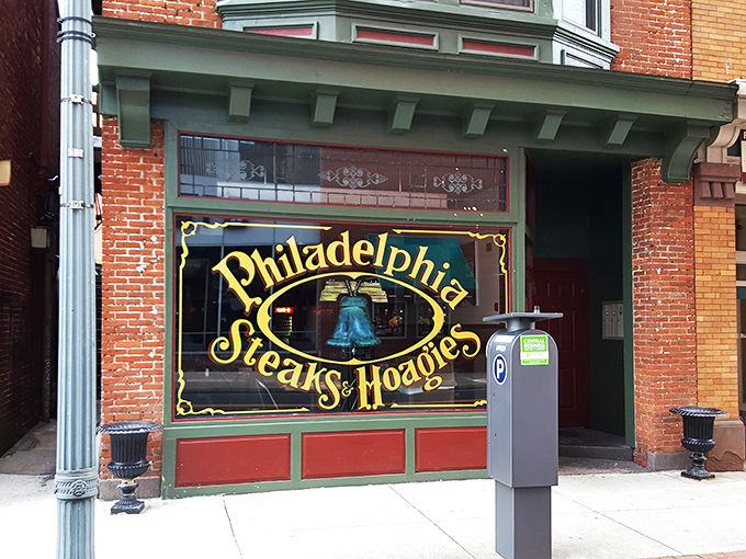 Behind that elegant gold lettering and historic brick facade lies cheesesteak perfection. Harrisburg's answer to Philly's famous sandwich scene.