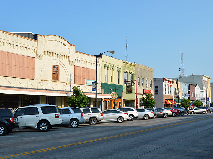 Port Clinton's harbor &ndash; where boats rest peacefully before tomorrow's fishing adventures begin.