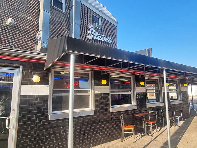 Steve's Prince of Steaks wears its crown proudly. That classic brick storefront hides sandwich magic fit for royalty.