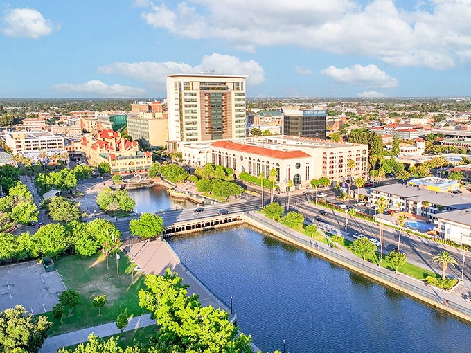 Stockton's waterfront district combines urban charm with affordable living, proving retirement doesn't require a millionaire's budget in the Golden State.