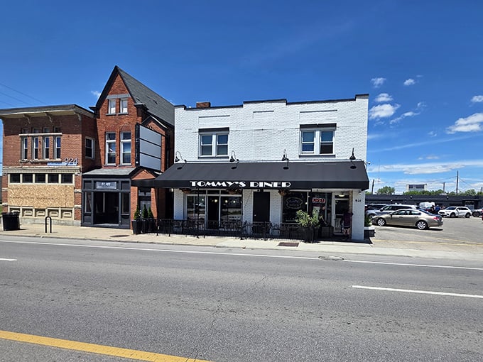 Tommy's black awning doesn't shout, but locals know this Columbus institution whispers "come hungry, leave happy."