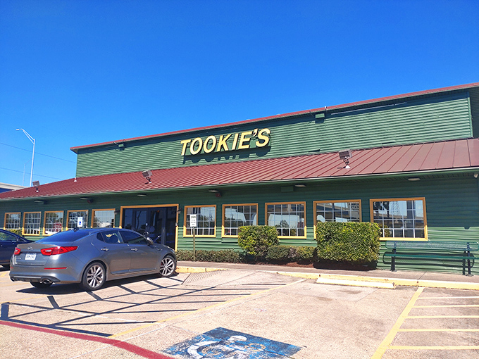 Tookie's Hamburgers: That green building with the bold yellow sign promises burger salvation. Kemah's answer to "where should we eat tonight?"