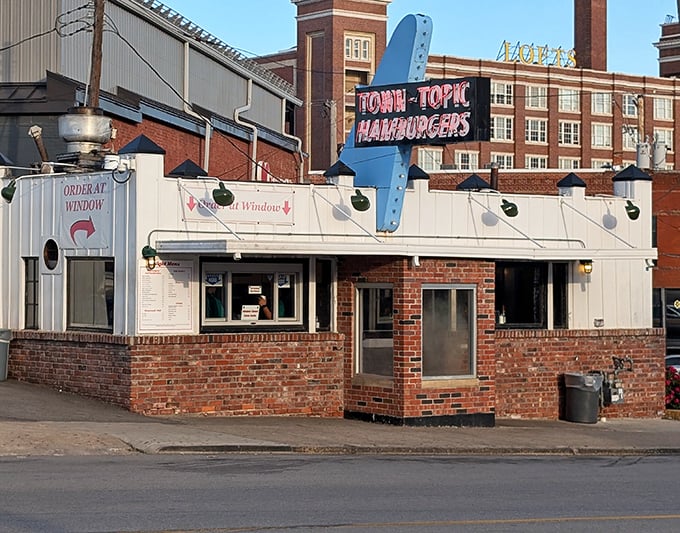 Town Topic's distinctive blue fin sign has guided hungry Kansas City night owls to burger salvation since before your parents' first date.