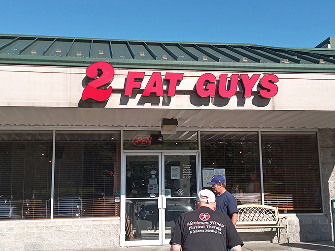 The bold red sign promises exactly what you'll find inside &ndash; big flavors from folks who clearly love good food.