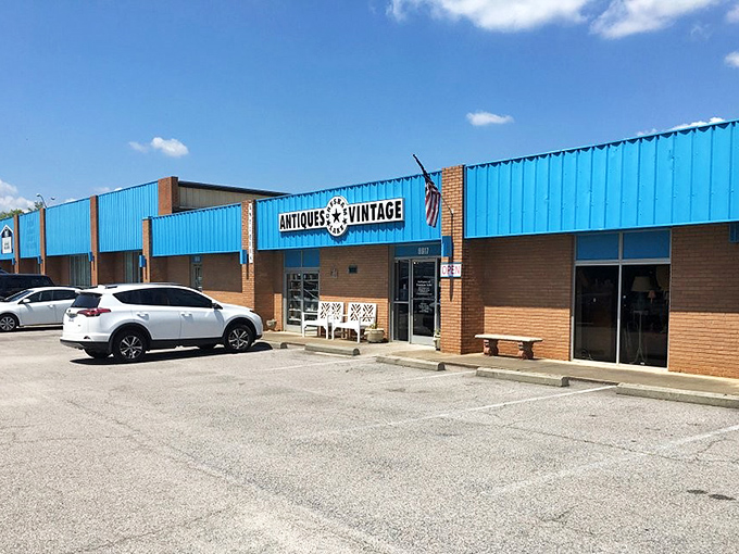 Antiques at Gresham Lake: High ceilings and endless aisles create the perfect hunting ground for vintage enthusiasts seeking that perfect piece.