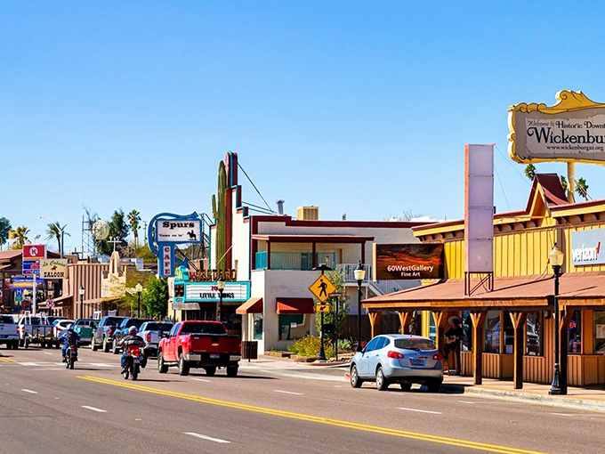 Apache Junction's vibrant downtown invites exploration, where desert-hued buildings house local treasures waiting to be discovered.