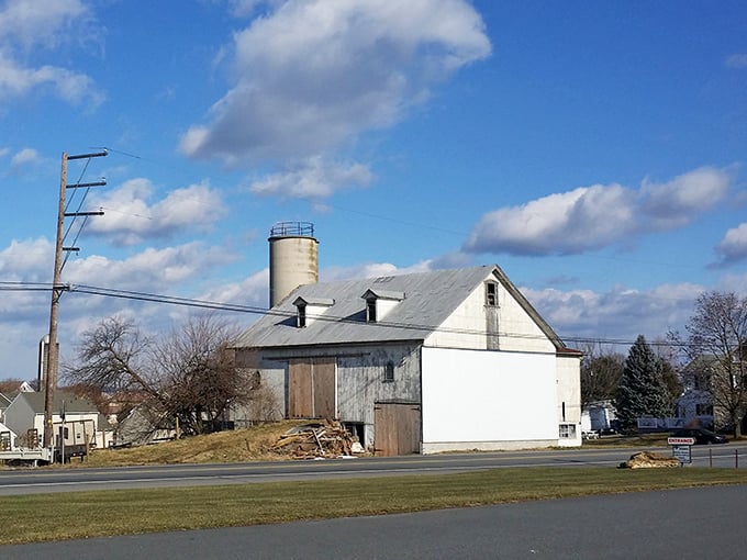 A glimpse of rural simplicity. This weathered barn tells stories of generations of hard work and dedication.