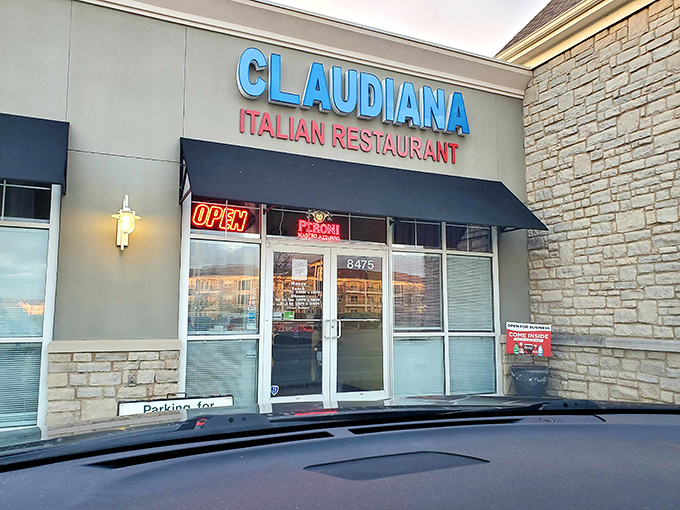 Strip mall on the outside, Sicilian sanctuary on the inside. Claudiana's welcoming entrance is like finding a diamond in the suburban rough.