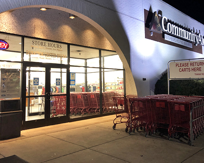 Those red shopping carts will soon be filled with unexpected finds. The thrill of the hunt starts at the entrance!