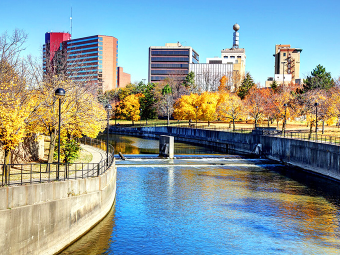 The Flint River flows through downtown like hope itself - steady, persistent, and surprisingly refreshing.
