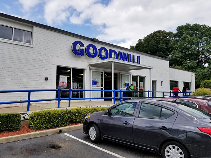 This unassuming Goodwill location might look modest, but inside it's like Mary Poppins' bag—surprisingly spacious and full of wonders.