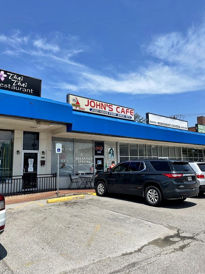 "Just Good Food Since 1972" isn't just a slogan at John's Cafe. It's a promise they've kept for generations of grateful Texans.