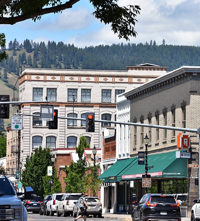 "Historic downtown charm on display! These buildings have been standing longer than most of us have been choosing our own outfits."