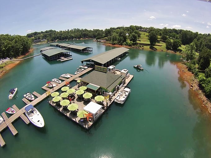 Boat docks dot LaFollette's waterways like a connect-the-dots puzzle waiting for summer adventures to begin.
