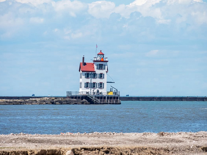 The Jewel of the Port glows in afternoon light. If lighthouses could talk, this one would have stories to last all night.