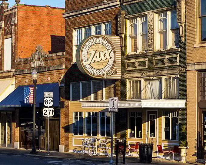 The historic courthouse in Paris anchors a community where your Social Security check stretches like Texas itself—wide and generous.