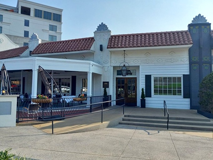 This charming white building houses meat magic – where steaks are treated with the reverence usually reserved for fine art.