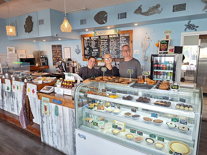 Behind that counter, pie magic happens daily &ndash; the display case is where dreams and calories happily collide.
