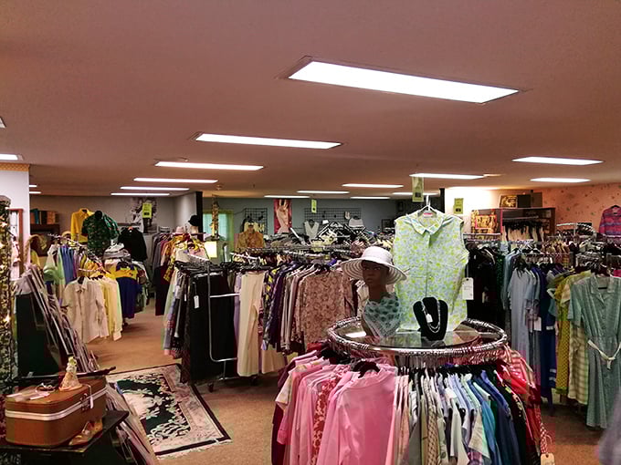 Vintage fashion heaven! At Southport, yesterday's closets become today's statement pieces for the stylishly nostalgic.