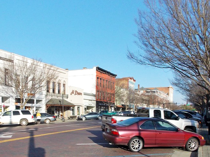 Sunlight dapples through the trees in downtown Thomasville, where shopping becomes an excuse to soak in small-town charm.