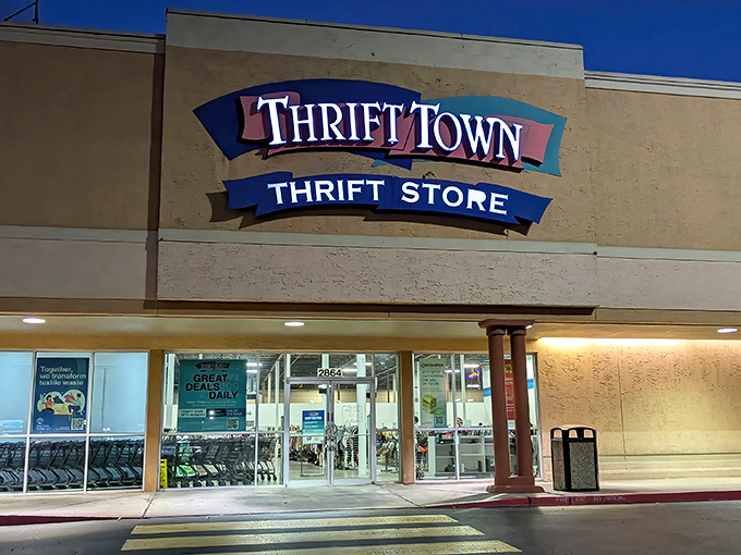 Day or night, this San Antonio thrifting paradise beckons with the siren song of undiscovered treasures.