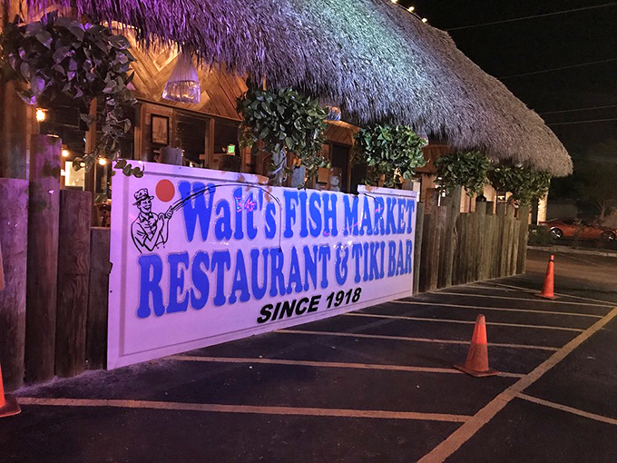 "Fish Market" isn't just in the name—Walt's delivers the full tiki-bar-meets-fresh-catch experience that defines coastal Florida dining.