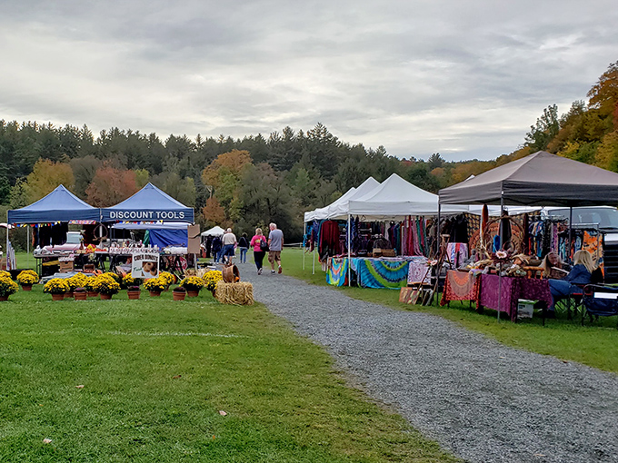Fall colors complement the treasure hunting experience, where seasonal bargains await under crisp autumn skies.