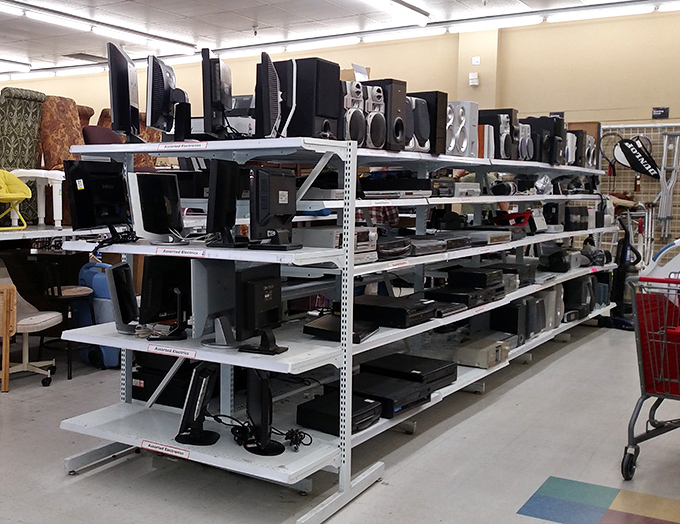 Technology's time capsule: where yesterday's must-have gadgets await their second act with budget-conscious buyers.