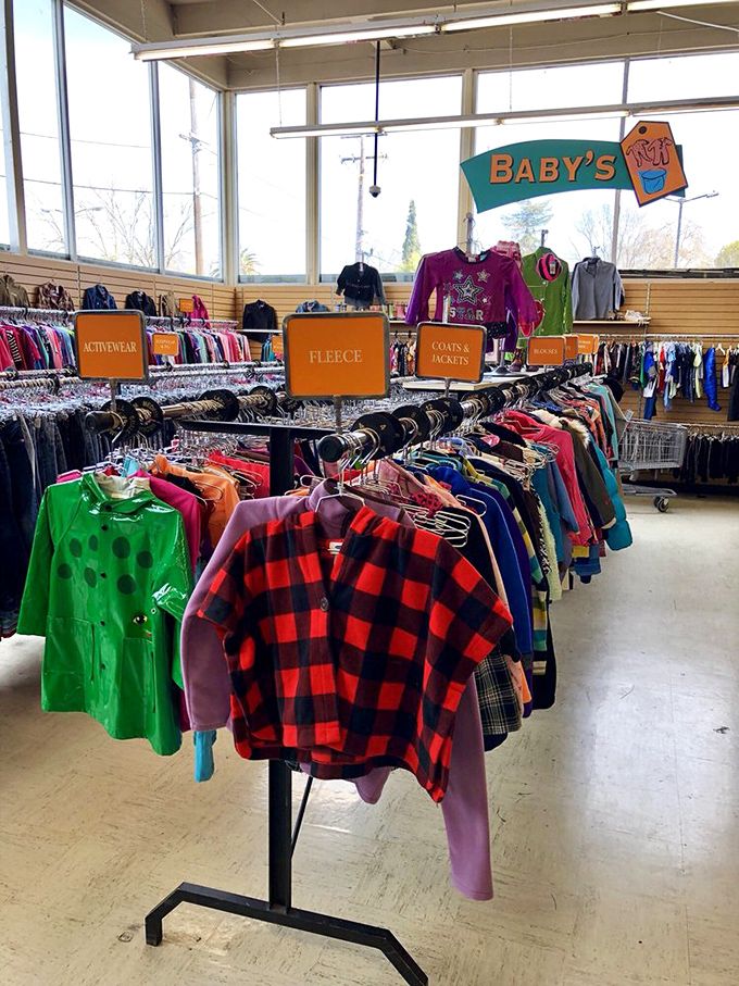 Tiny treasures organized by category &ndash; because even baby clothes deserve the royal treatment here. 