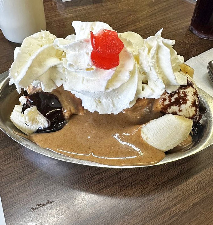 Not so much a dessert as an edible work of art. This banana split doesn't just satisfy cravings&mdash;it creates memories topped with that iconic cherry.