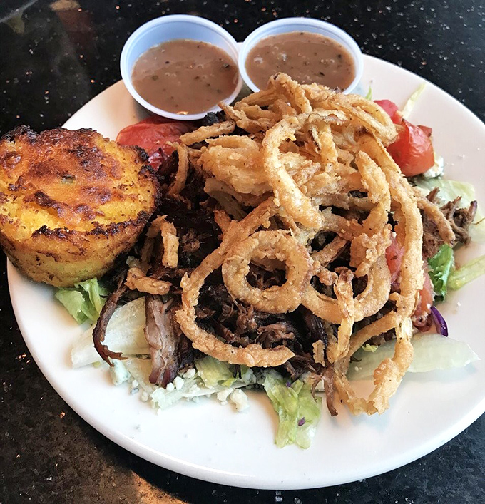 A barbecue salad that answers the eternal question: "How can I eat healthy while still enjoying life?" This beautiful compromise has it all.