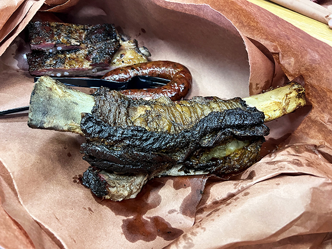Behold the beef rib&mdash;a prehistoric-looking masterpiece with bark so perfect it should be in a museum of carnivorous delights.