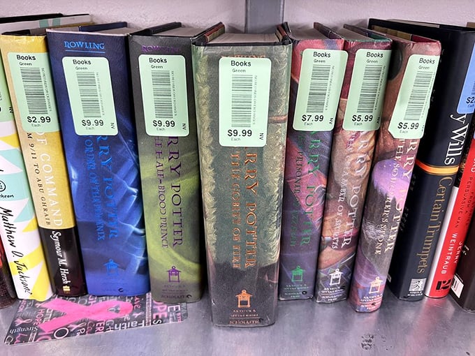 Harry Potter complete set for under $10? The book section offers literary treasures that don't require a Gringotts vault to afford.