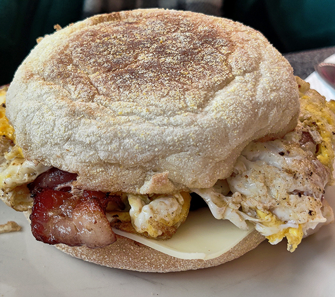 This breakfast sandwich doesn't need filters or fancy plating&mdash;it's the honest-to-goodness morning fuel that built America.