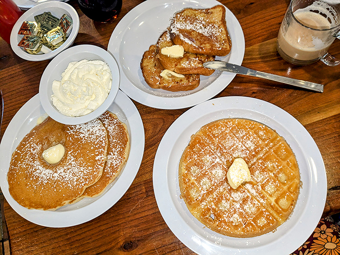 Golden pancakes and French toast dusted with powdered sugar&mdash;the breakfast equivalent of hitting the lottery on a Tuesday morning.