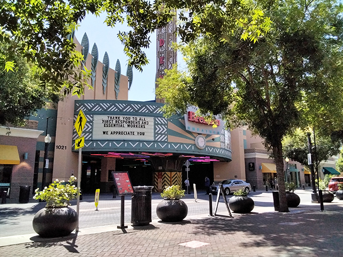 The Brenden Theatres marquee stands as a cultural oasis where you can catch a film without taking out a second mortgage on concessions.