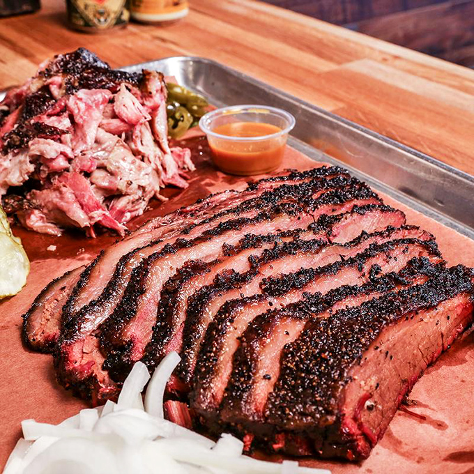 Brisket with that perfect bark and pink smoke ring&mdash;the barbecue equivalent of finding the Holy Grail in Gilbert, Arizona.