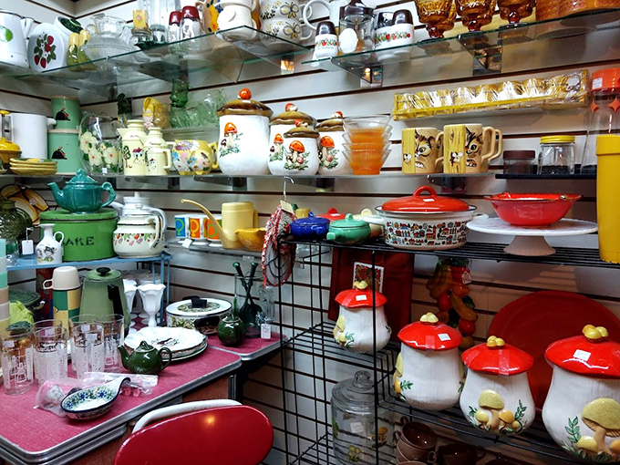 Kitchen treasures that would make your grandmother exclaim, "They stole my stuff!" Those mushroom canisters aren't just kitchenware&mdash;they're childhood flashbacks.
