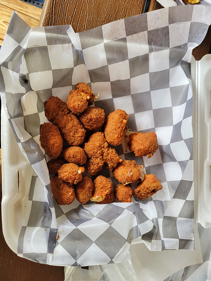 Golden-brown perfection in every bite, these cheese curds aren't just appetizers&mdash;they're the reason GPS was invented. "Recalculating route to deliciousness."