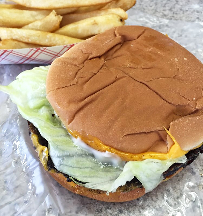 Behold, the cheeseburger of your dreams &ndash; where melty American cheese meets fresh lettuce in a dance as old as time itself.
