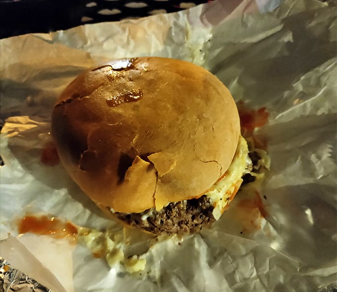 This humble burger might live in the shadow of its famous cheesesteak sibling, but it's no slouch in the flavor department.