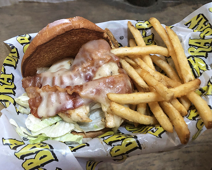 The legendary Chicken Club Sandwich that launched a thousand road trips. Crispy, juicy, and worth every mile of the journey.