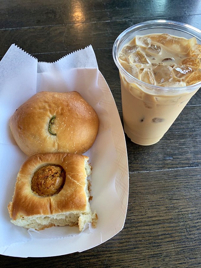 Two golden-brown kolaches and iced coffee&mdash;the breakfast combo that makes Monday mornings bearable and Fridays even better.