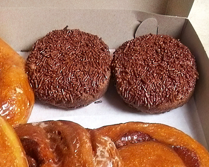 When pastry perfection meets old-school charm, this is what heaven's bakery counter probably looks like.