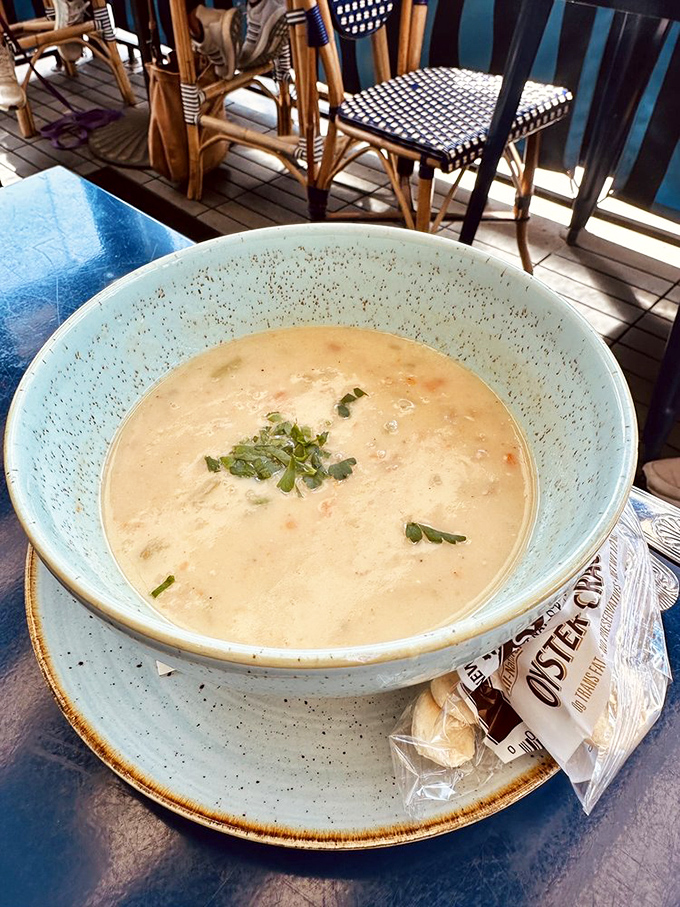 This isn't just clam chowder&mdash;it's a creamy bowl of ocean magic that would make a New Englander weep with joy and jealousy.