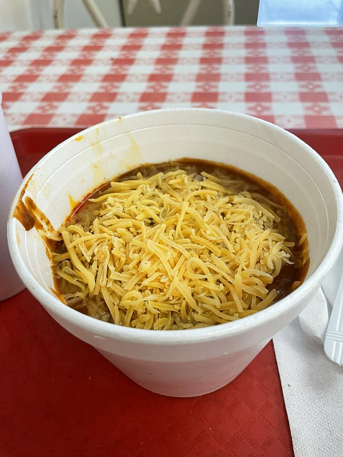 Their legendary chili topped with a blanket of melted cheese&mdash;comfort in a bowl that's warmed Nashville souls through good times and bad.