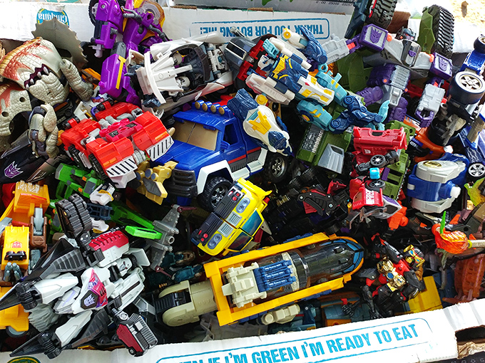 Childhood nostalgia by the boxful! These Transformers aren't just toys&mdash;they're time machines to Saturday morning cartoons and sugary cereal.