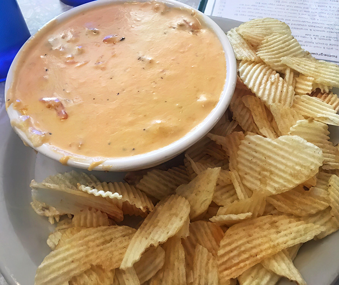 Crane's Southern Fun Dip and potato chips&mdash;proof that sometimes the simplest combinations create the most profound happiness.