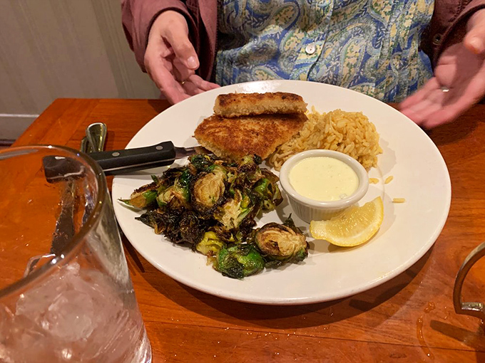 Crusted calamari steak: where seafood meets comfort food in a dish that might make you forget about fried calamari rings forever.