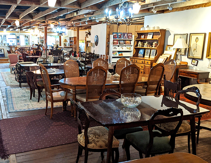 Dining sets that have hosted countless family discussions now sit in silent conversation with each other, waiting for their next chapter to begin.